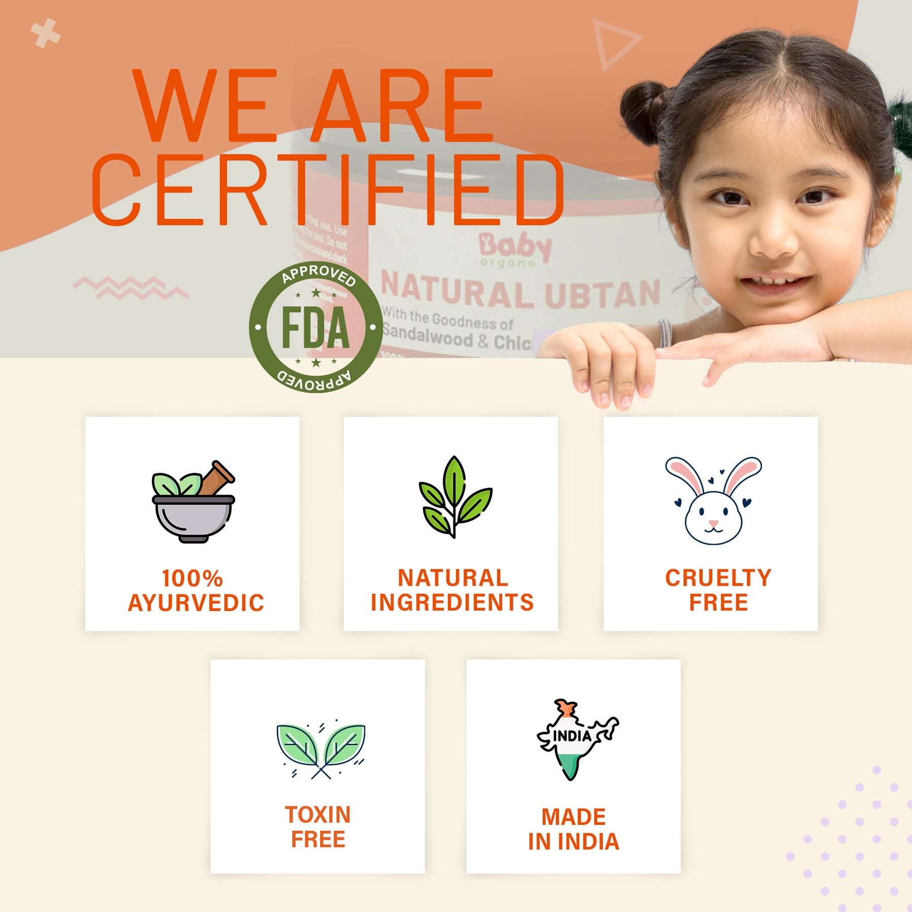 Shop Natural Ubtan for Babies Fairness Online | BabyOrgano