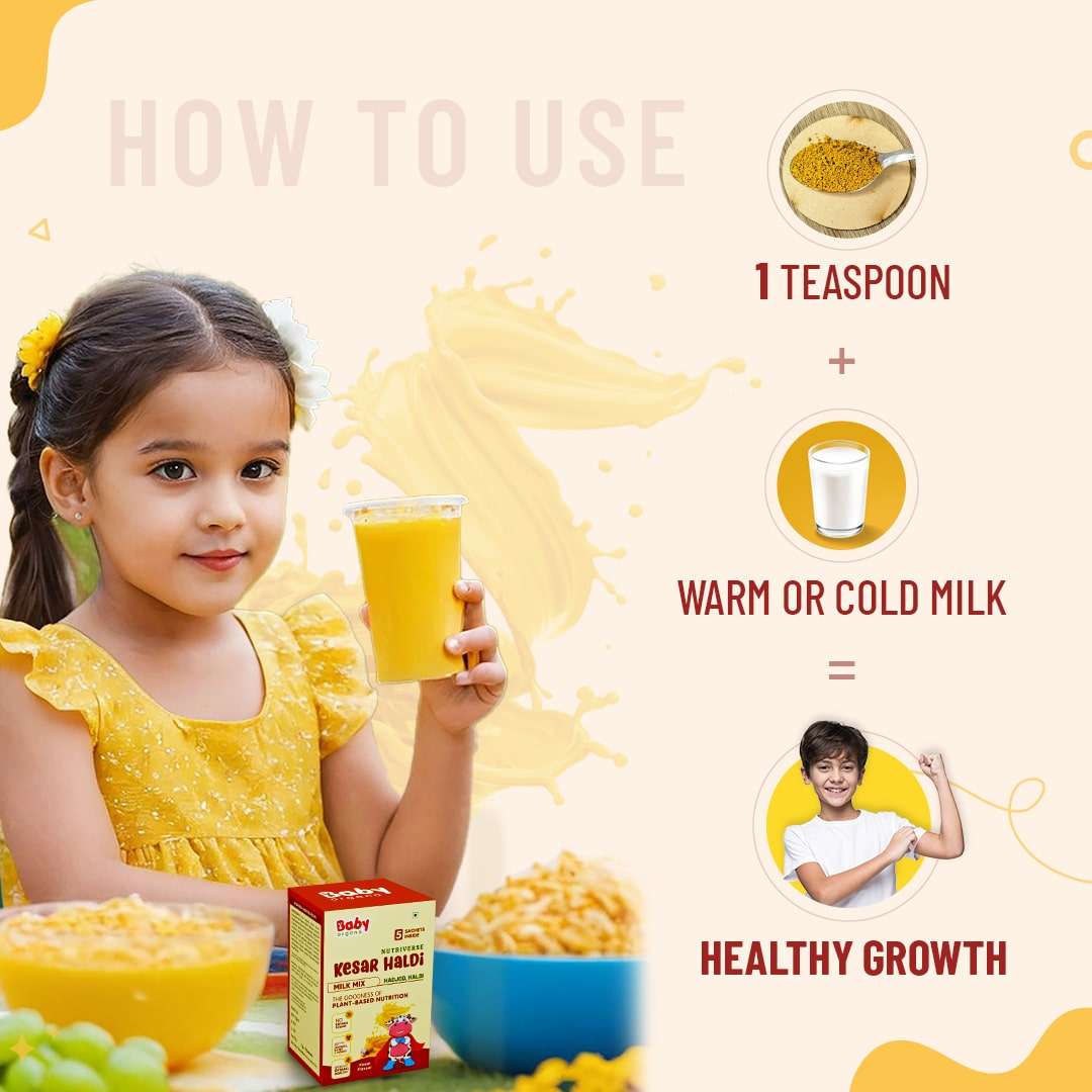 Kesar Haldi Milk Mix Powder – Trial Pack | Buy Now!